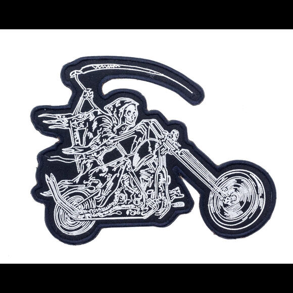 Other | Grim Reaper On Motorcycle Back Patch For Biker Vest | Poshmark